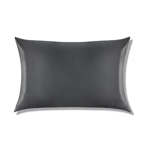 6FIFTYTWO® Grey / Black / Silver Pure Mulberry Silk Pillowcase Dark Grey - Grey/black/silver