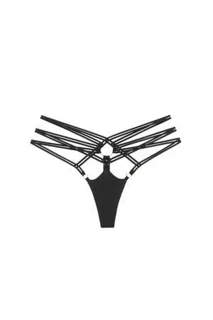 GOD SAVE QUEENS Giselle Thong - Black