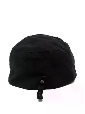 FORME D'EXPRESSION Topstitched Panelled Cap