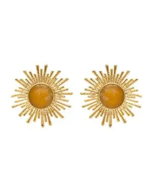 KYBELE STUDIO Celestial Radiance Citrine Earrings - Gold/yellow