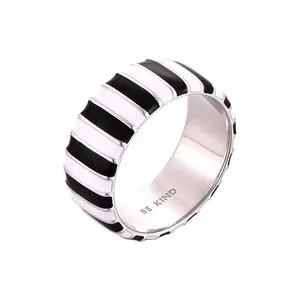 PINNOLE Black And White Ring