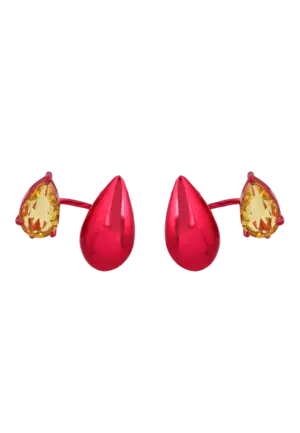 LAVANI JEWELS Kusanagi Drop Earrings - Pink