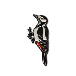 MAKE HEADS TURN Great Spotted Woodpecker Enamel Pin