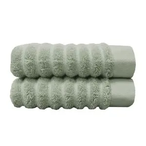 Misona Organic Cotton Bath Towel Set Sage - Green