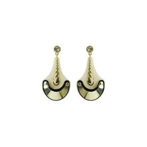 GISSA BICALHO Acrylic Pendant Earrings - Black