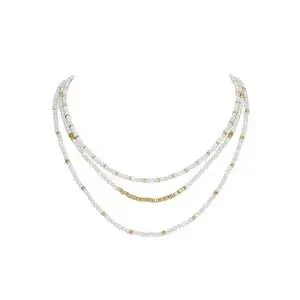 RETRO CHIC Athena Necklace - White/gold