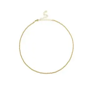 OLIVIA LE 14k Filled 3mm Beaded Necklace - Gold