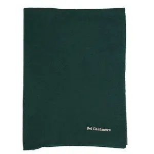BEL CASHMERE Big Knitted Cashmere Scarf - Green