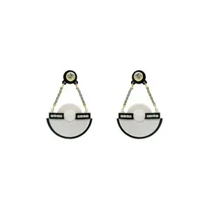 GISSA BICALHO Acrylic Pendant Earrings - Pink