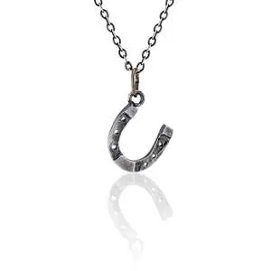 CARTOGRAPHY Lucky Horseshoe Necklace - Grey/silver