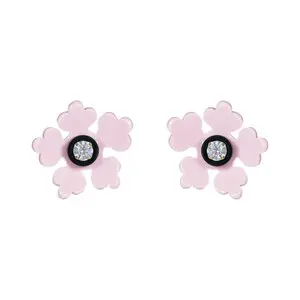 GISSA BICALHO Flower Acrylic Earrings - Pink