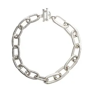 Lovard Bicycle Chunky Chain Link Necklace - Silver