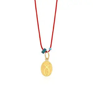 THE PHEIA Red String Fish Pendant Necklace