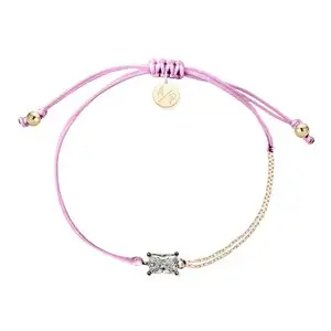 ADRIANA PAPPAS DESIGNS Cz Emerald Cut Bracelet - Pink