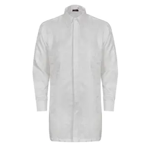 DAVID WEJ Kensington Floral Jacquard Tunic Shirt - White
