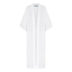 NAZLI CEREN Rache Kaftan Pareo - White