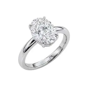 DAINTY LONDON Nadira Platinum Diamond Ring - White