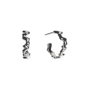 LUNA DELPHINE Drip Hoop Earrings
