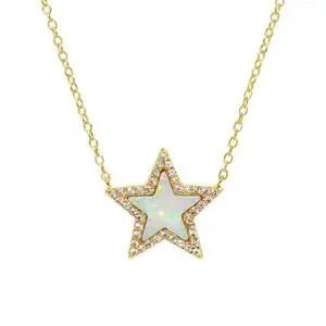 KAMARIA Opal Star Chain Necklace
