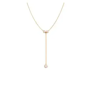 LILY FLO JEWELLERY Aurora Diamond Twin Lariat Y Necklace - Gold