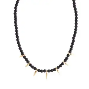 RIZE Tribal Spike Necklace - Gold/black