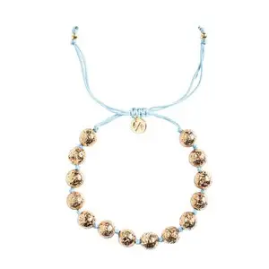 ADRIANA PAPPAS DESIGNS Bella Bracelet On Colored Cord - Blue