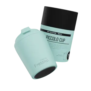 Fressko Piccolo 4oz / 118ml Reusable Coffee Cup, Stainless Steel Breezy - Blue