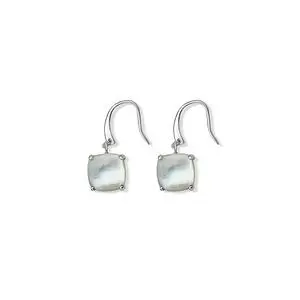 FV JEWELLERY La Stele Mother Of Pearl Dome Earrings - White