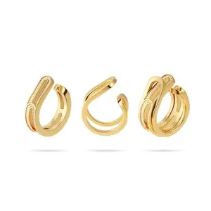 MEULIEN Budding Flower Ring Set - Gold