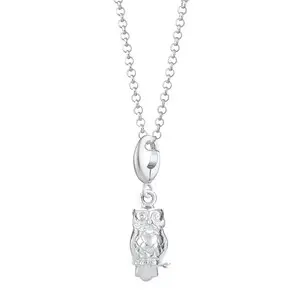 LILY CHARMED Sterling Owl Charm Necklace - Silver