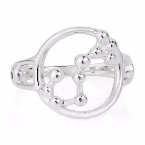 YASMIN EVERLEY JEWELLERY Scorpio Astrology Ring - Silver