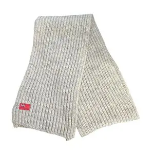 ARTHUR BEALE Neutrals Pure British Wool Scarf Light Welsh - Grey