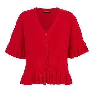 Cara & The Sky Frill Cardigans For Women