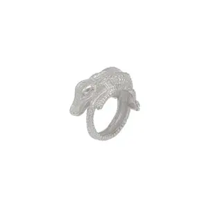ZOË & MORGAN Crocodile Ring - Silver