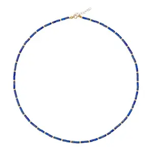 BOMBYX HOUSE Lapis Lazuli And 14k Gold Station Necklace - Gold/blue