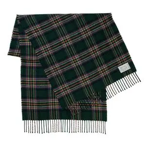 ARAMINTA CAMPBELL Amber Riverbank Lambswool Shawl - Green
