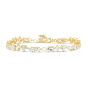 SHYMI Multi Shape Tennis Bracelet - Gold