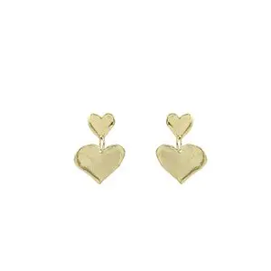 MARCIA MORAN Aneliya Heart Earrings - Gold