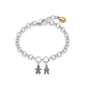 UNALOE Sterling Charm Bracelet - Silver
