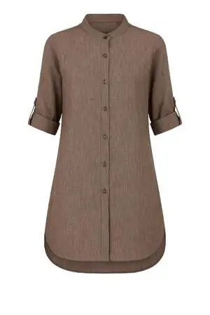 CONQUISTA Long Linen Shirt