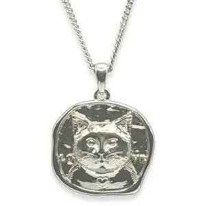 FRENVYRN Lars Cat Coin Sterling Necklace - Silver