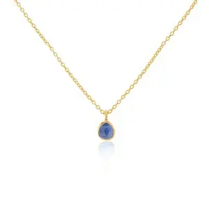 AUREE JEWELLERY Hampton Sapphire And Gold Vermeil Necklace - Blue