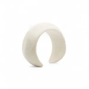 MISS CECILIA Cuff Bangle - White