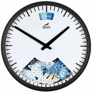 BRAMWELL BROWN CLOCKS Papercut Clouds Weather Clock Emily Hogarth - Black