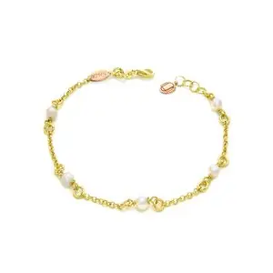 UNALOE Vermeil Natural Pearl Chain Bracelet - Gold