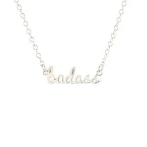 Kris Nations Badass Charm Necklace - Silver