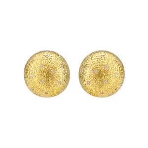 ONEWILDONE Delusional Optimism Vintage Crystal Dome Earrings - Gold