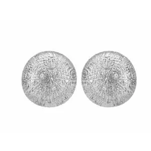 ONEWILDONE Delusional Optimism Vintage Crystal Dome Earrings - Silver