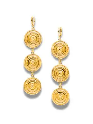 JAREDJAMIN Minerva Leverback Dangle Earrings - Gold