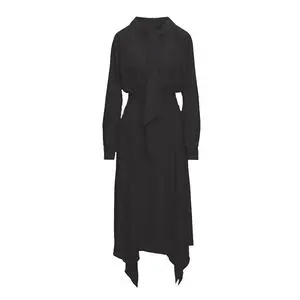 BLUZAT Midi Dress With Scarf